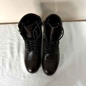 Biotime | Shoes | Biotime Womens Lacezippered Leather Boots | Poshmark